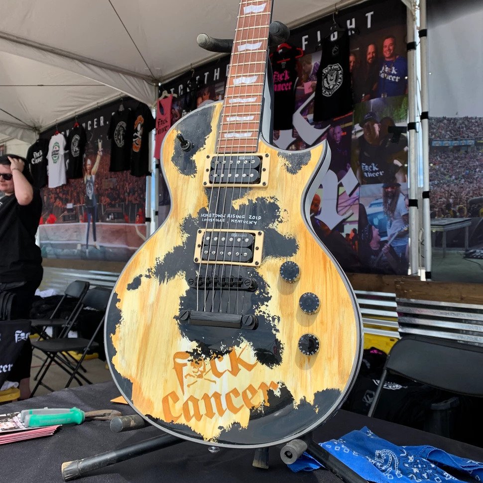 Fuck Cancer Guitar – RonzWorld Guitar Gallery
